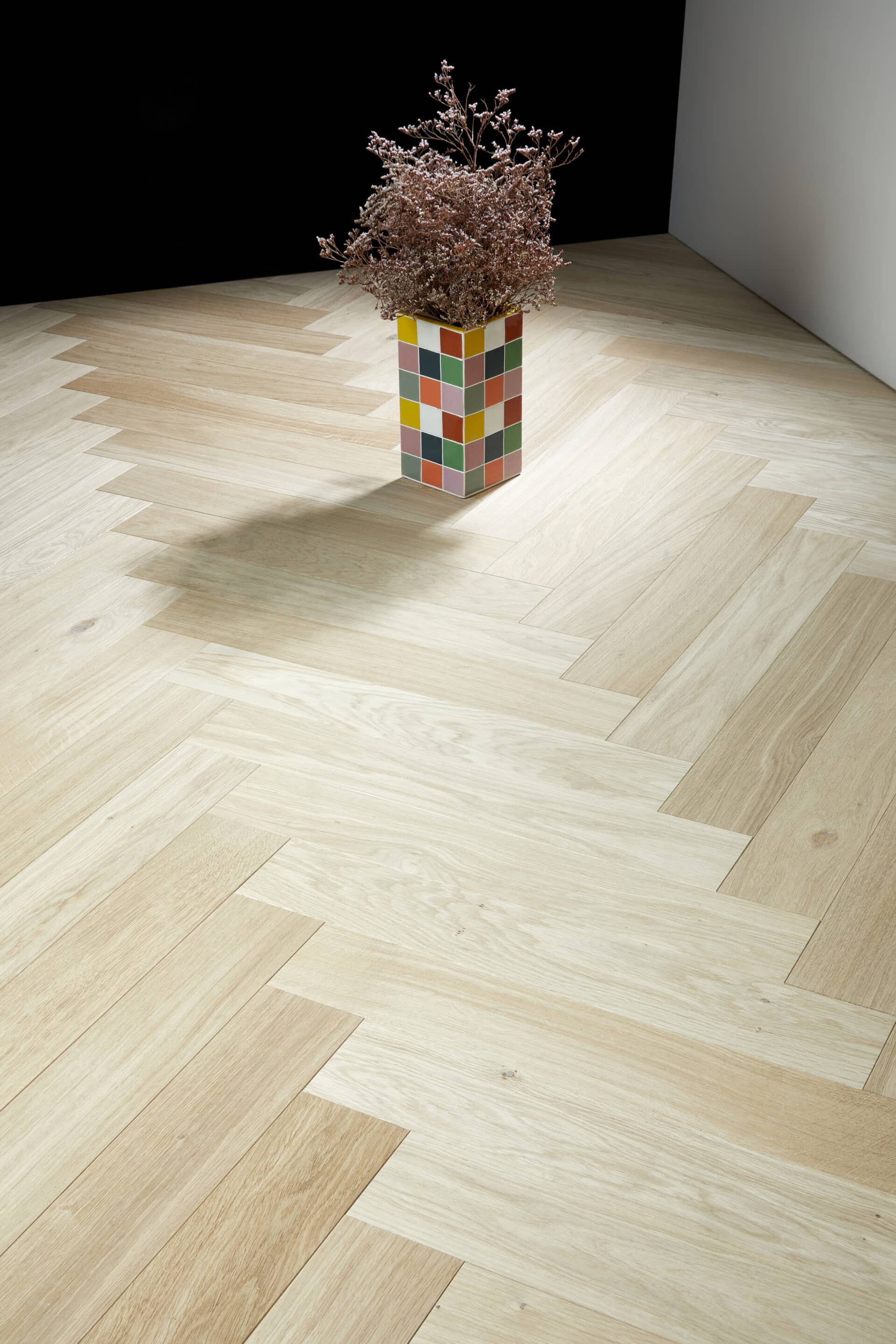Oak Floor Herringbone Volnay 3 layer flooring - SRC Parquet